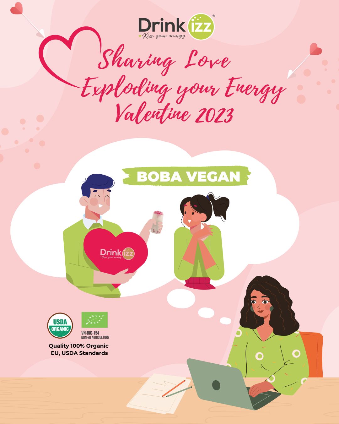 Organic Boba Vegan With O.N.E Syrup - Explode New Day Energy ...